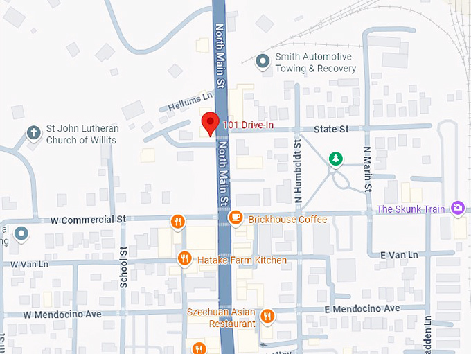 16. 101 drive in map