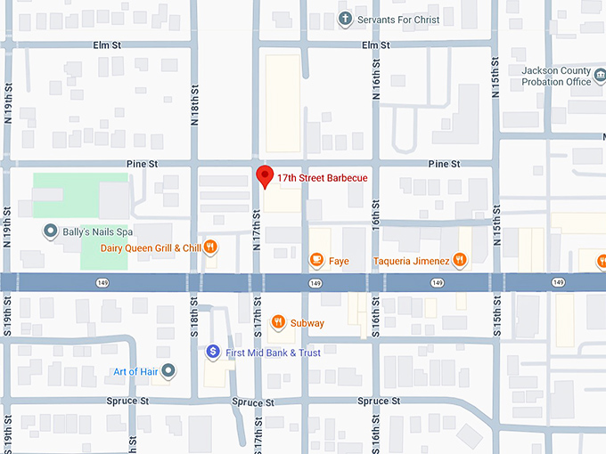 16. 17th street barbecue map