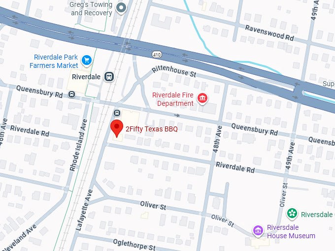 16. 2fifty texas bbq map