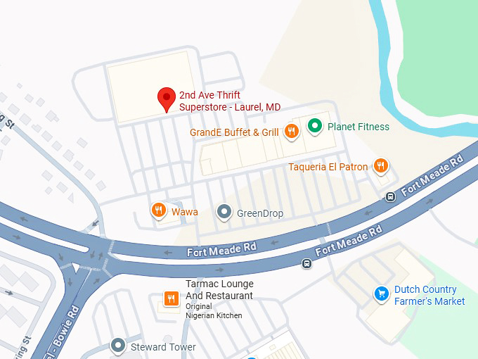 16. 2nd ave thrift superstore laurel, md map