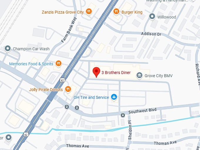 3 brothers diner map