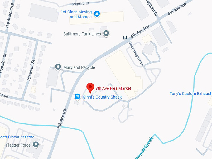 16. 8th ave flea market map