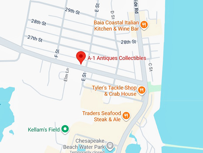 16. a 1 antiques & collectibles map