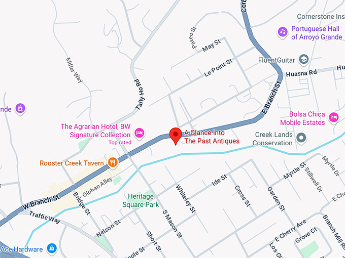 16. a glance into the past antiques map