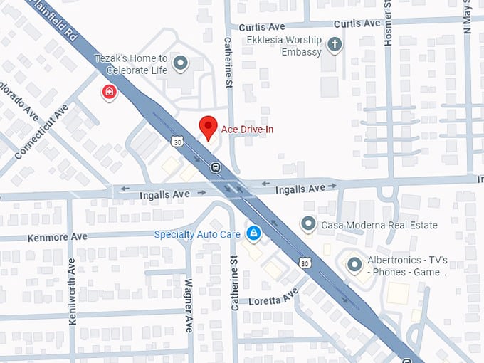 16. ace drive in map