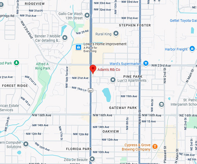 16. adam's rib co. map