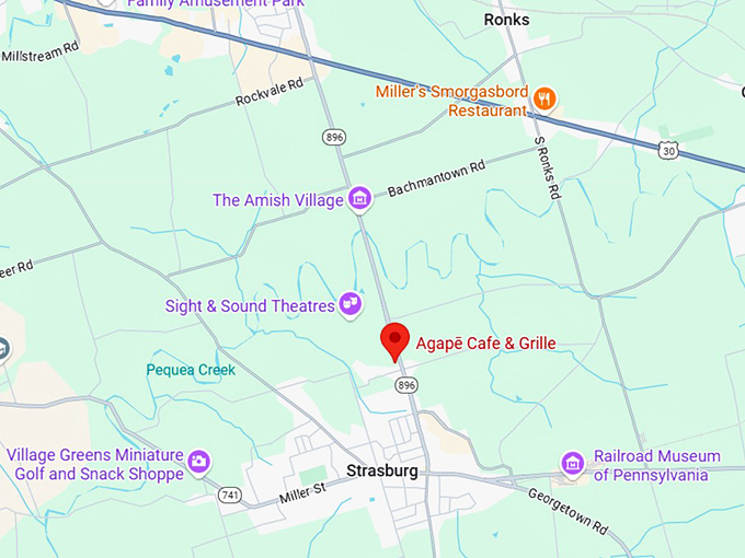 agapē cafe & grille map