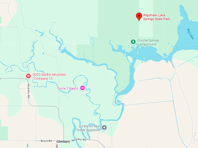 16. ahjumawi lava springs state park map