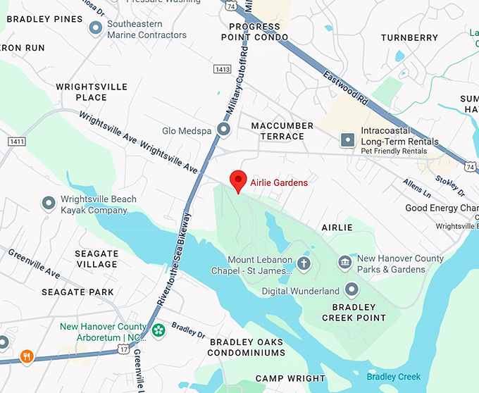 16. airlie gardens map