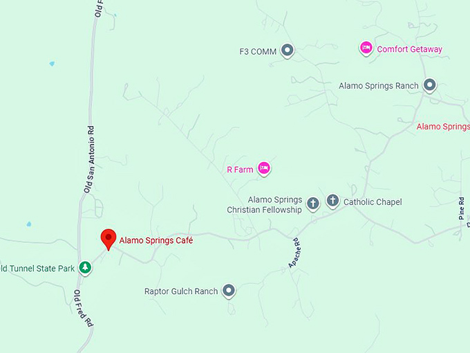 16. alamo springs café map