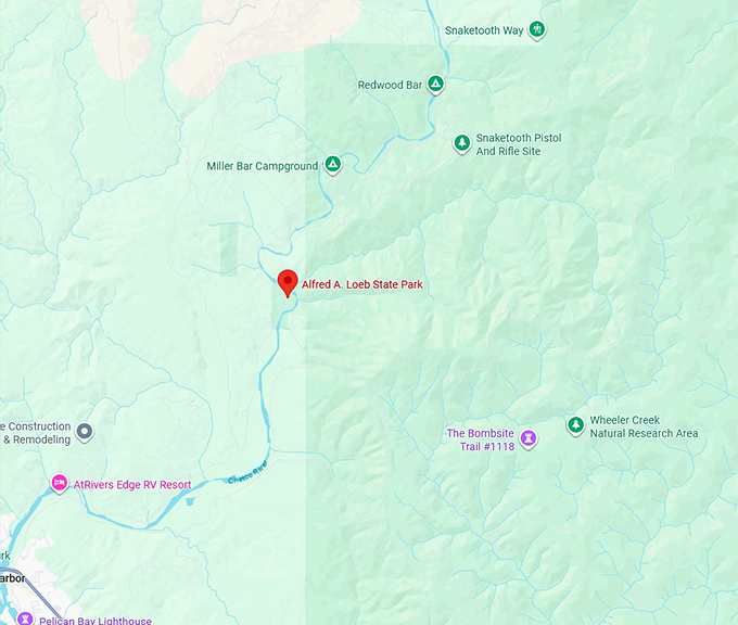 16. alfred a. loeb state park map