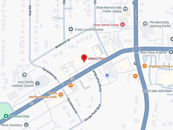 16. altieri's pizza map