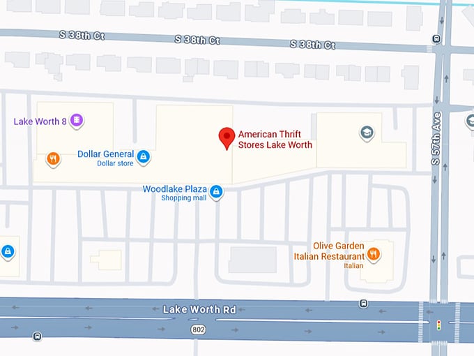 16. american thrift stores lake worth map