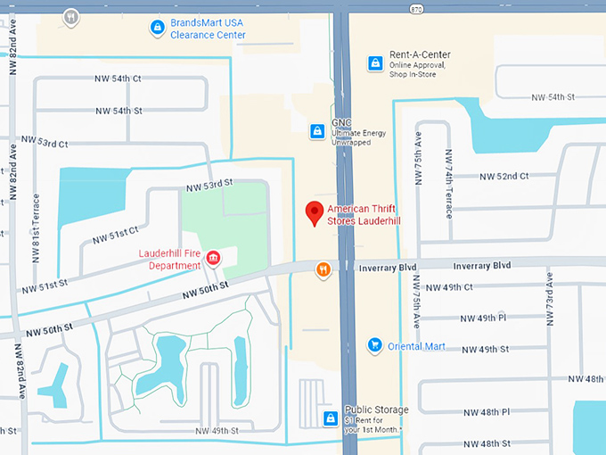 16. american thrift stores lauderhill map