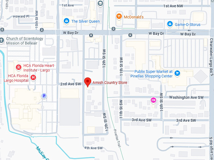 16. amish country store map