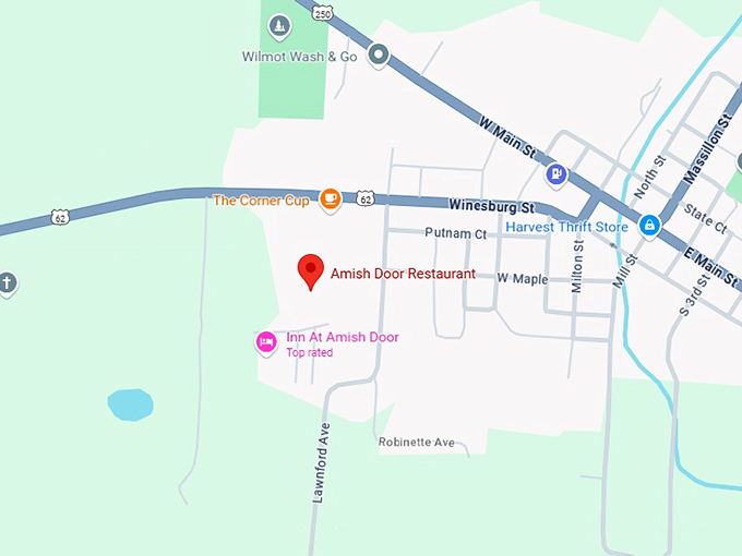 16. amish door restaurant map