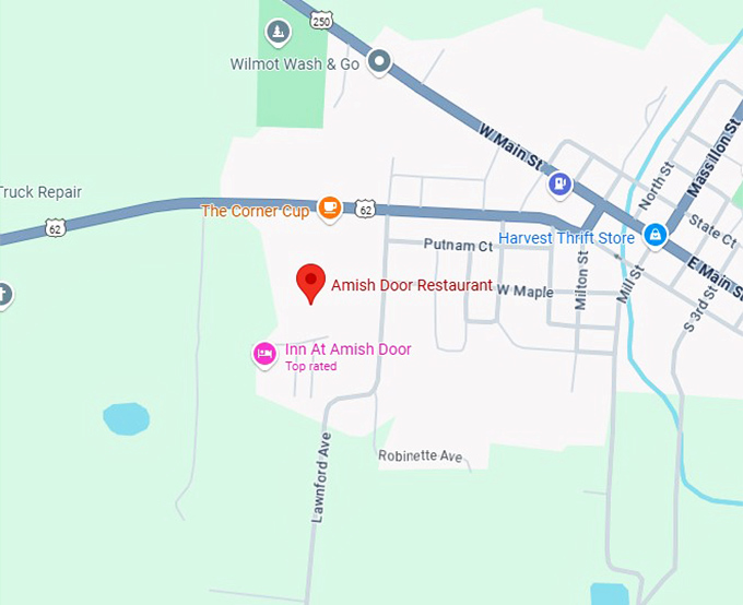 16. amish door restaurant map
