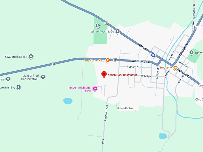 16. amish door restaurant map