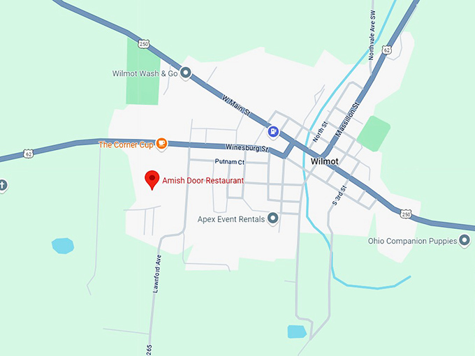 16. amish door restaurant map