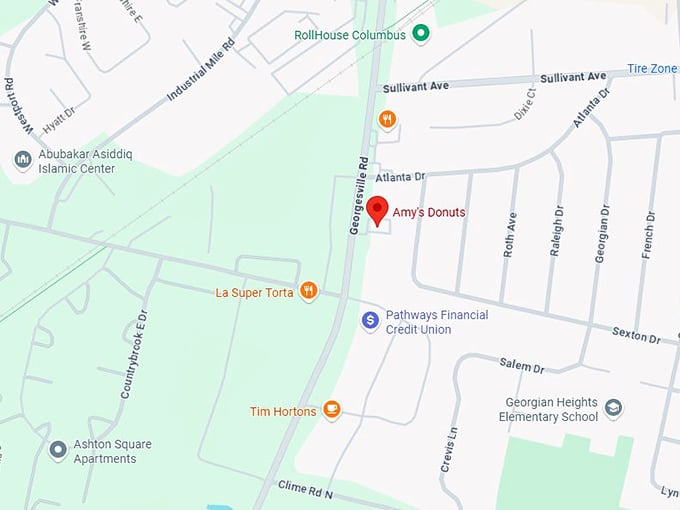 16. amy's donuts map