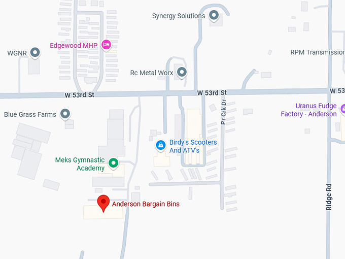 16. anderson bargain bins map