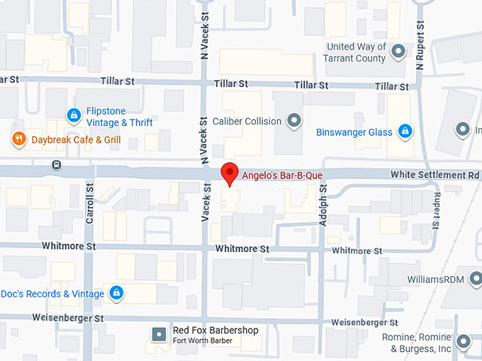 16. angelo's bar b que map