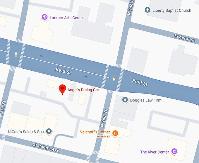 16. angel's dining car map