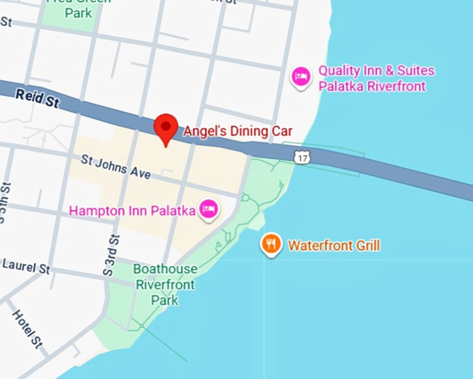 16. angel's dining car map