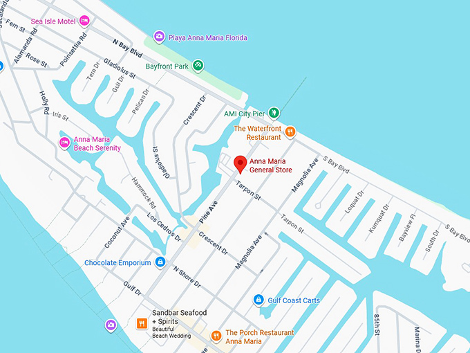 16. anna maria general store map