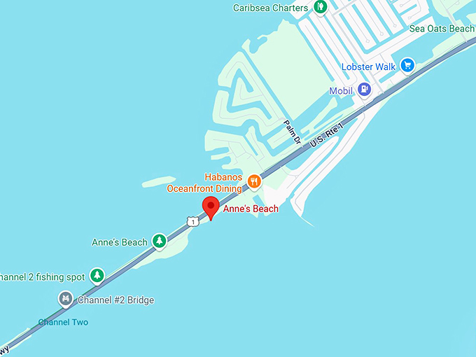 16. anne's beach map