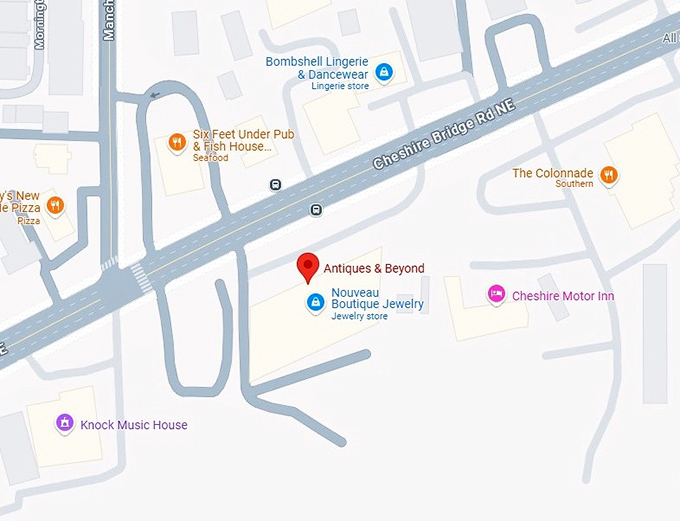 16. antiques & beyond map