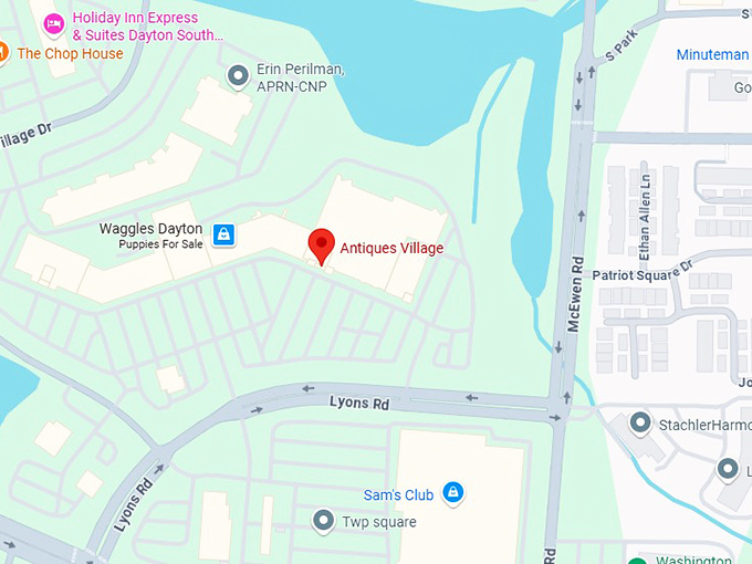 16. antiques village map