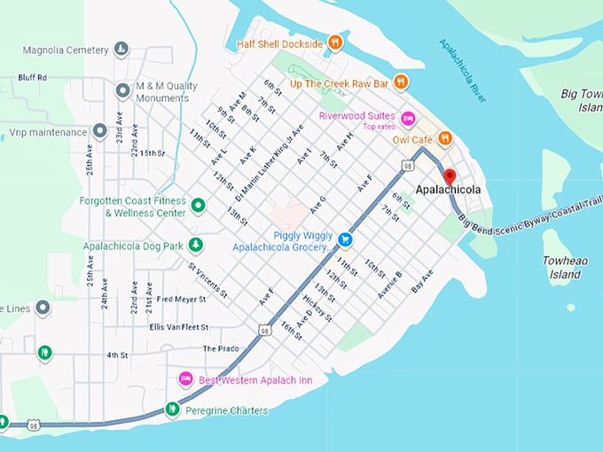 16. apalachicola map