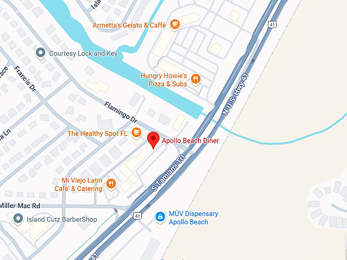 apollo beach diner map