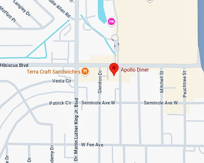 16. apollo diner map