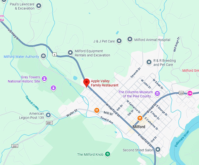 16. apple valley family restaurant map