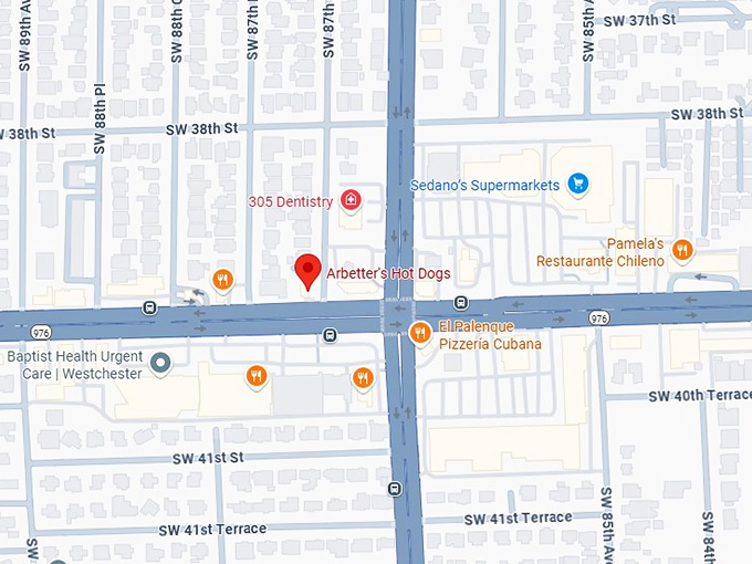 16. arbetter's hot dogs map