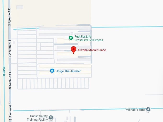 16. arizona market place map
