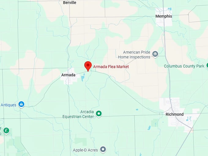 16. armada flea market map