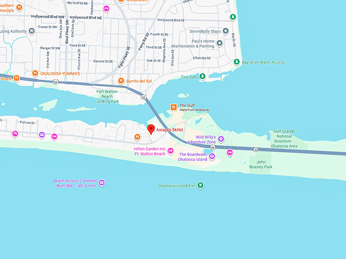 16. asiago's skillet map