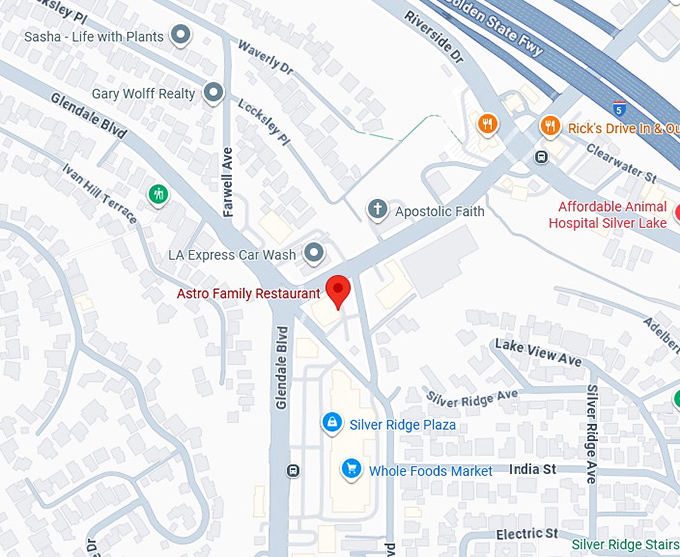 16. astro family restaurant map