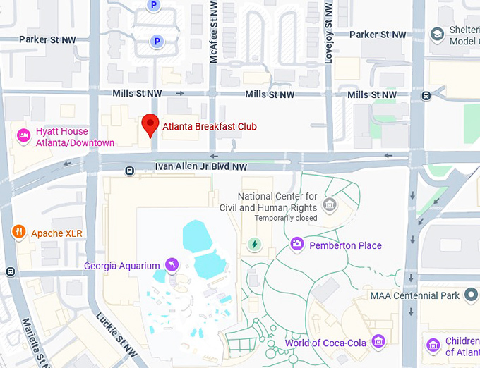 16. atlanta breakfast club map