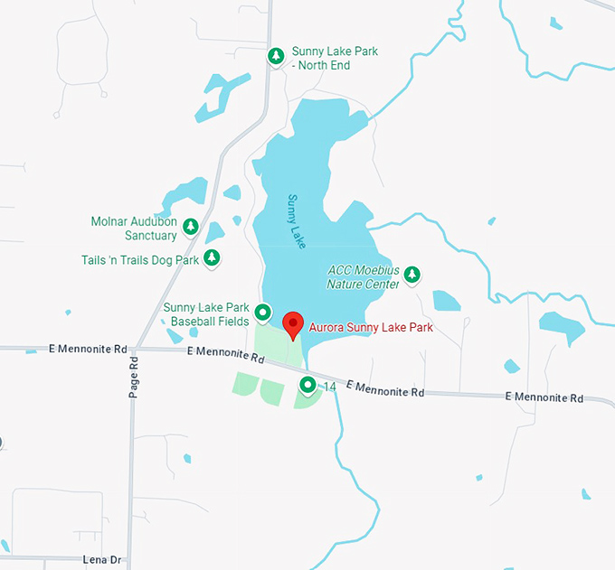 16. aurora sunny lake park map