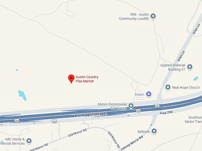 16. austin country flea market map