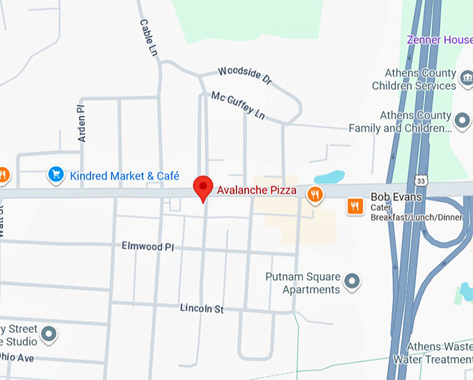 16. avalanche pizza map