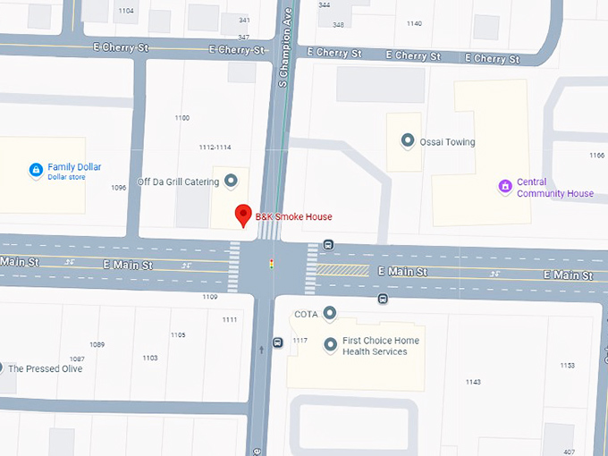 16. b&k smoke house columbus map