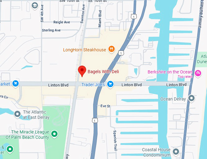 16. bagels with deli map