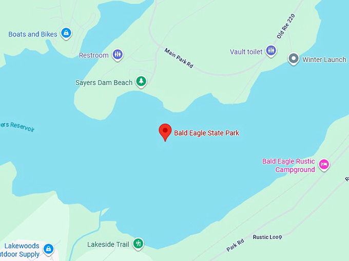 16. bald eagle state park map