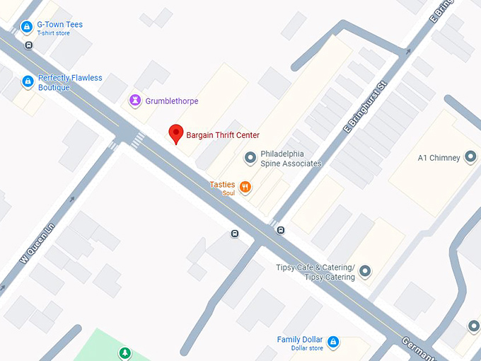 16. bargain thrift center map