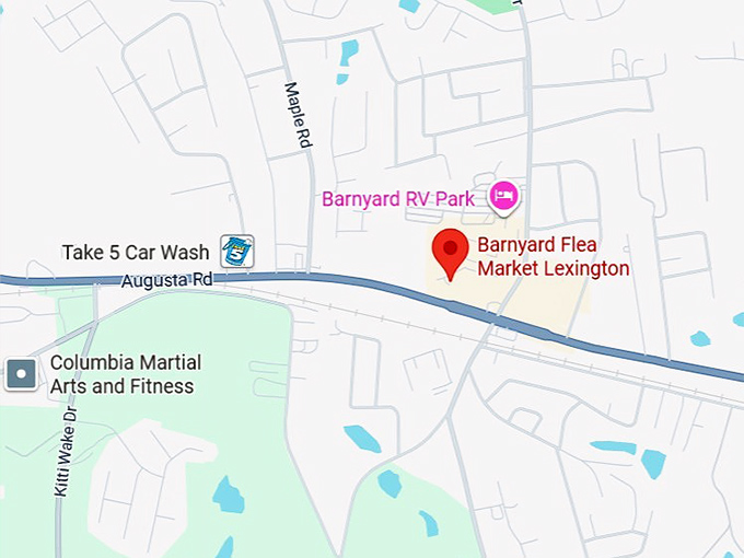 16. barnyard flea market lexington map